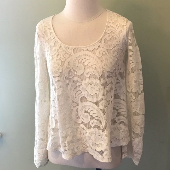 Express | Tops | Express Lace Long Sleeve | Poshmark